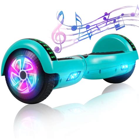 Sisigad Bluetooth Hoverboard With Led Lights 6 5 In Hover Board Self Balancing Scooter Suit