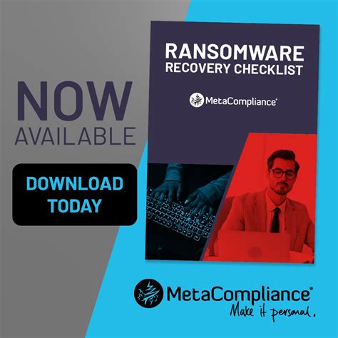 Metacompliance On Linkedin Thank You Your Ransomware Recovery Checklist Is Available