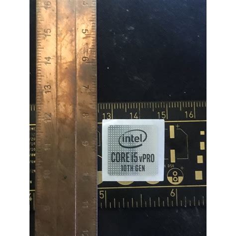 Jual Sticker Stiker Logo Intel Core I5 Vpro 10th Gen 2019 Ori Shopee