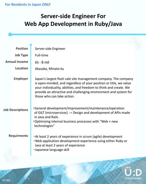 Unlock Design On Linkedin Jobopportunity It Tokyo Serverside Ruby Java Webapp