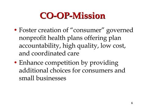 Ppt The Role Of Consumer Operated And Oriented Plans Co Op In