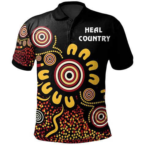 Australia Naidoc Week Polo Shirt Naidoc Week 2021 Heal Country