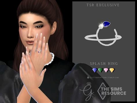 The Sims Resource Splash Ring Middle Right Finger