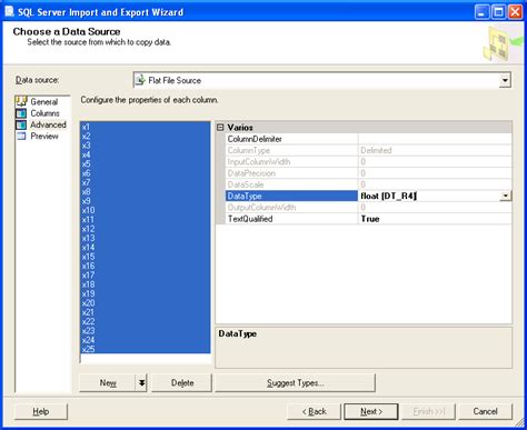 Dataset Issue With Floating Point When Importing Flat File Comma Separated Sql Server 2008
