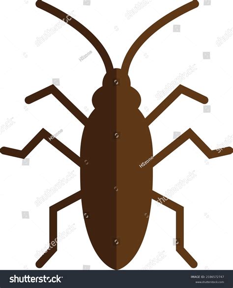 Cockroach Vector Illustration Roach Image Clipart Stock Vector Royalty