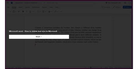 Microsoft Word How To Shrink Font Size In Microsoft