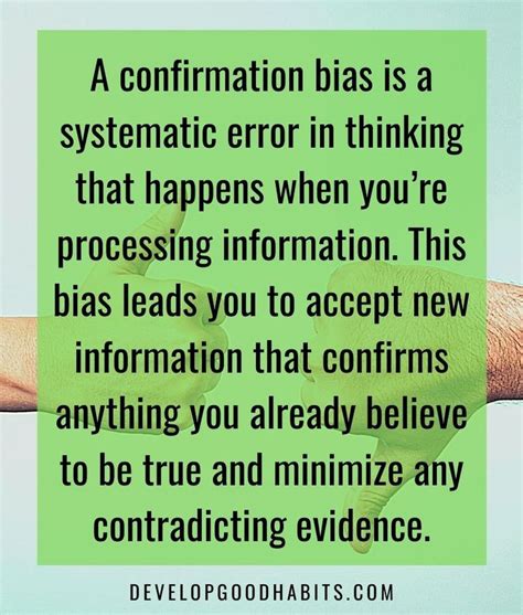Confirmation Bias Fallacy Examples In Everyday Life Develop Good Habits