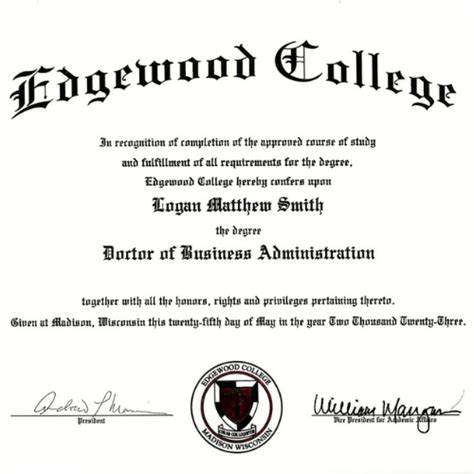 Doctorate Of Business Administration Dba Online From Edgewood