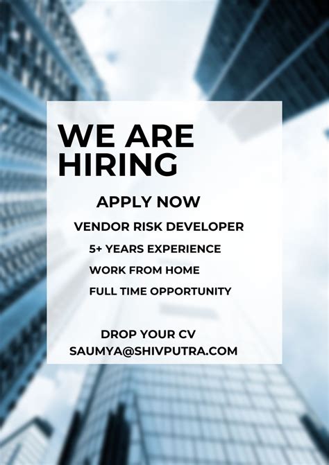 Jobopening Hiring Vrm Grc Riskmanagement Remotejobs Techcareers