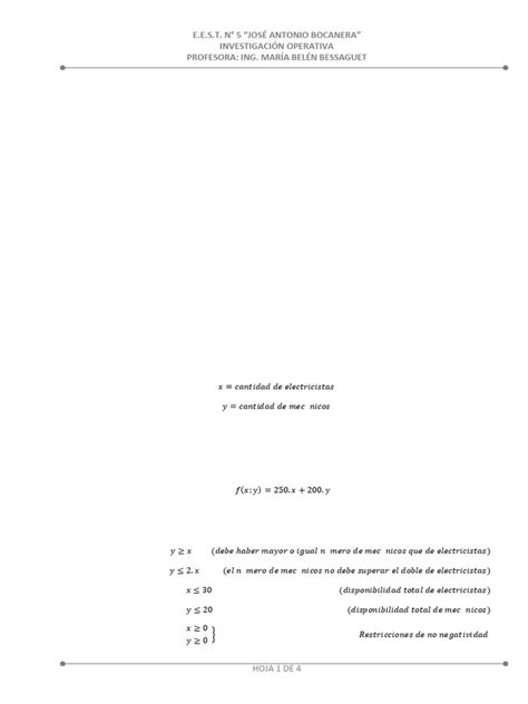 ProgramaciÓn Lineal Pdf Programación Lineal Linealidad
