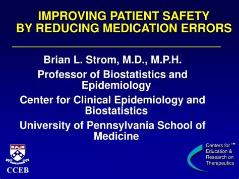 PPT IMPROVING PATIENT SAFETY BY REDUCING MEDICATION ERRORS PowerPoint Presentation ID