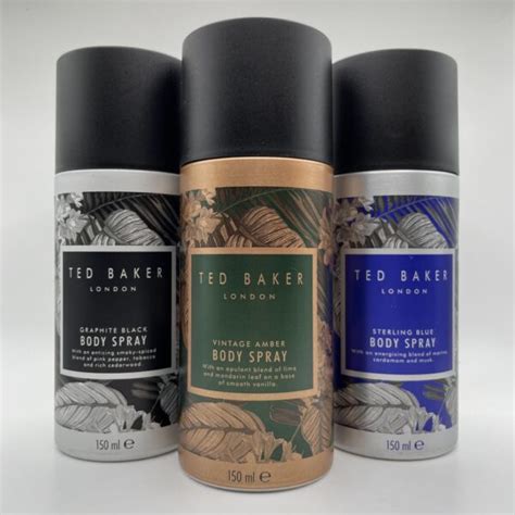 Ted Baker London Mens Body Spray Trio T Essentials Hub