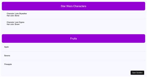 Generic Listitem In React Native Codesandbox