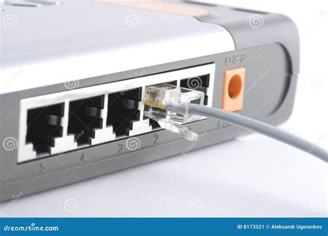 Connect In Ethernet Switch Stock Image Image Of Computer 8173321