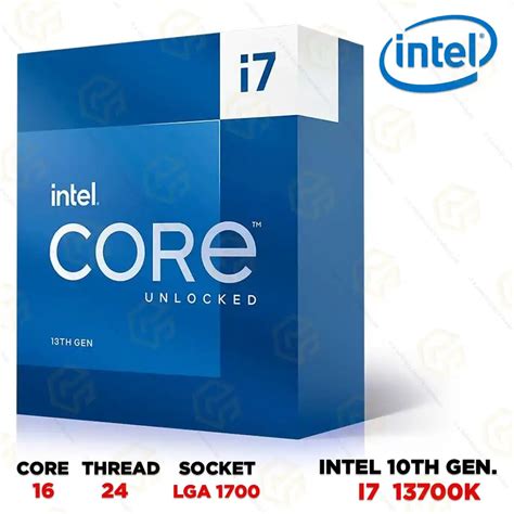 Intel Core I7 13th Generation Processor 13700k 3 4 Ghz Lga1700 With Graphics 3 Year