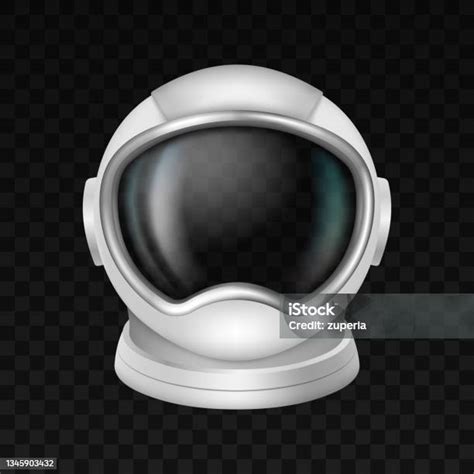 우주 비행사 헬멧 현실적인 우주 비행사 우주 복 전면 보기 파일럿 의상 헤드웨어 요소 3차원 형태에 대한 스톡 벡터 아트 및 기타 이미지 3차원 형태 검은색 과학