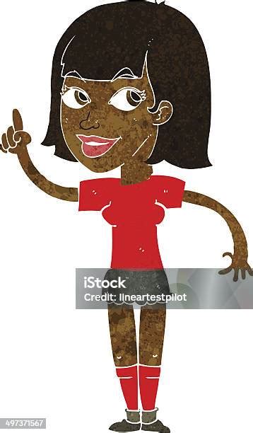 말풍선이 있는 아이디어가 떠오른 여자아이 뽀샤시 그리기에 대한 스톡 벡터 아트 및 기타 이미지 그리기 낙서 드로잉 명랑한 Istock