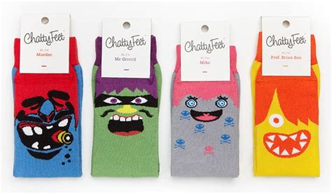 Chattyfeet Quirky Socks With Funny Characters