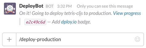 Chatops Deploybot Slack