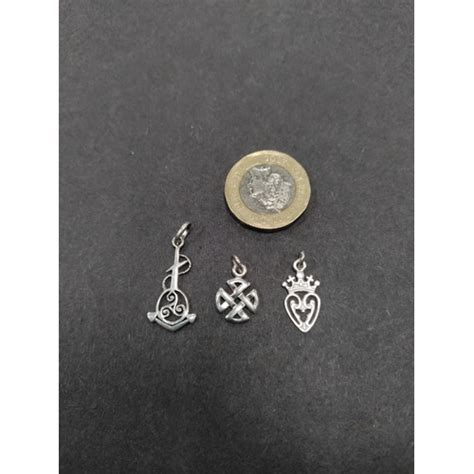 A Trio Of Stamped 925 Silver Pendants 2 Of Which Are Celtic Pendants