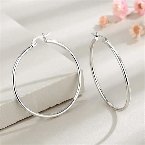 Сребърни обеци халки Готовност Silenti Jewelry