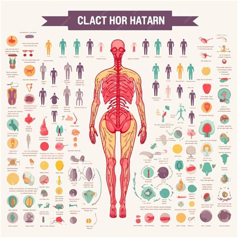 Detailed Human Internal Organs Anatomy Chart Infographic Premium Ai
