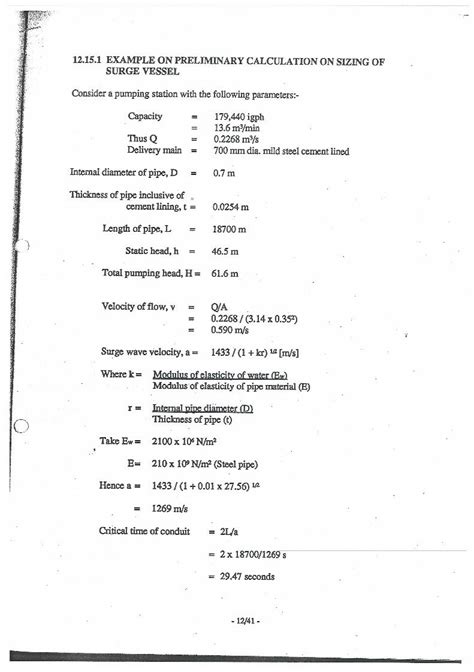 Pdf Preliminary Calculation On Sizing Of Surge Vessel Dokumentips