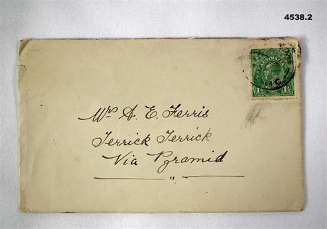 Letter Letter And Envelope 1916 C 1916