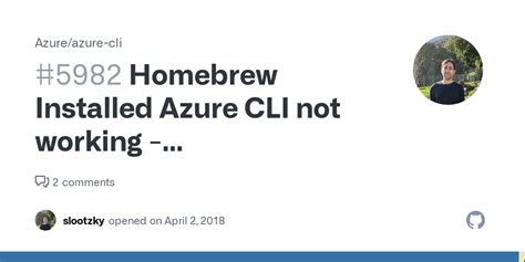 Homebrew Installed Azure Cli Not Working Usrlocalbinaz Line 6