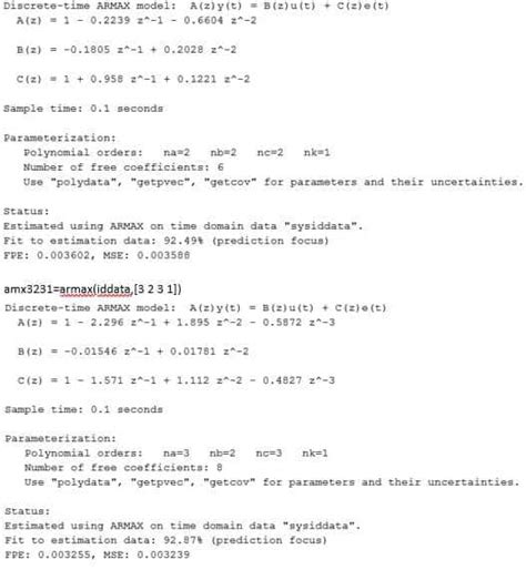 Matlab System Identification Toolbox Ile Farklı Metodlar Için Black Box