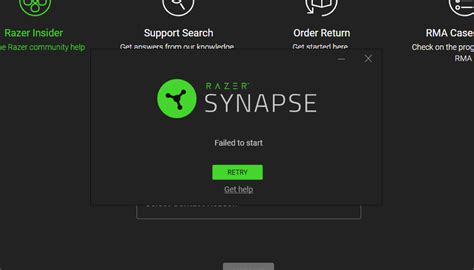 Help Razer Synapse Razer Insider