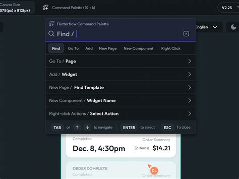 Command Palette V1 Wip By Flutterflow On Dribbble