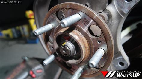 스팅어 전륜 로터 연마 인터파츠 패드 장착 브레이크튜닝 전문점