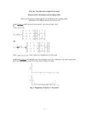 HWK Sol Grading Pdf ECE Introduction To Signal Processing Homework Set Solution And