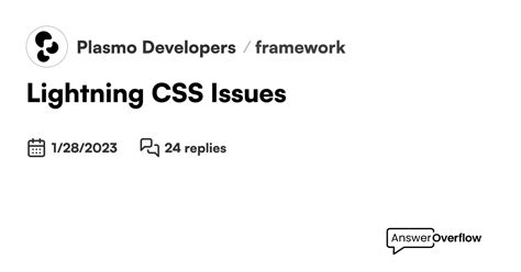 lightning css issues 🧩 plasmo developers