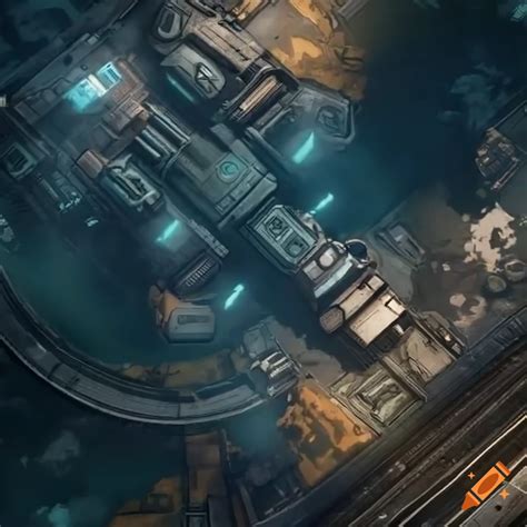Top Down View Of A Wall Running Map In Titanfall 2 On Craiyon