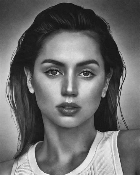 Artstation A Sketch Of Beauty The Captivating Ana De Armas