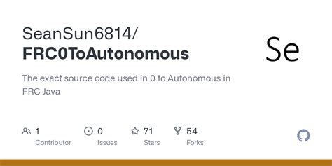 Github Seansun6814frc0toautonomous The Exact Source Code Used In 0