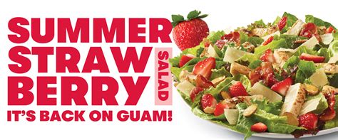 It S Back Summer Strawberry Salad Wendy S Guam