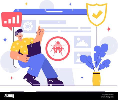 Software Testing Vector Illustration Featuring Application Engineering
