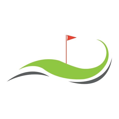 골프 스포츠 로고 디자인 서식 파일 벡터 일러스트 레이 션 프리미엄 벡터