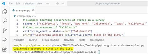 How To Count Occurrences In Python Arrays