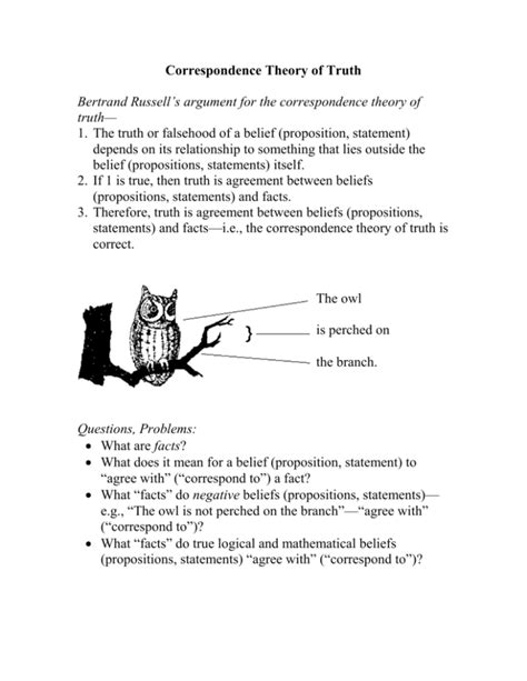 Theories Of Truth Correspondence Coherence Pragmatic