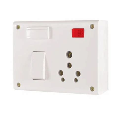 16a Plastic Modular Switch Socket Combination Box At ₹ 75 Piece In Vasai Virar
