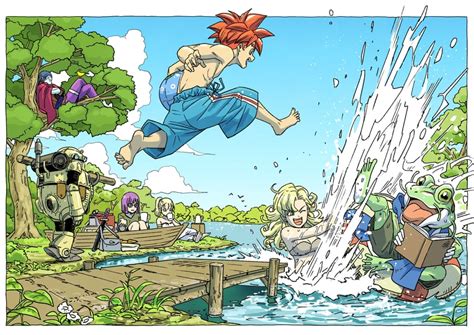 Lucca Ashtear Crono Marle Ayla Frog And 2 More Chrono Trigger Drawn By Ebiten Ebi10d