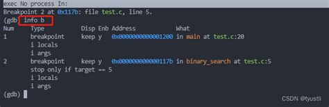 【gdb】 Command 命令gdb Command Csdn博客