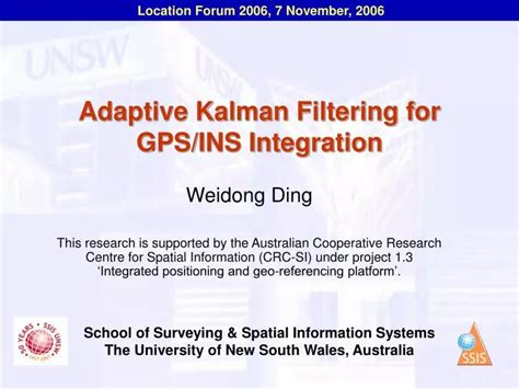 Ppt Adaptive Kalman Filtering For Gps Ins Integration Powerpoint Presentation Id 4498874
