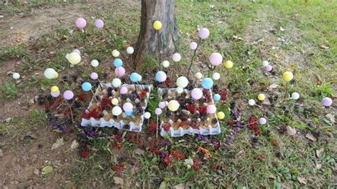 참여수업 자연미술제 및 숲 체험활동이미지 포함 어린이를 위한 공예 가을 미술 공예