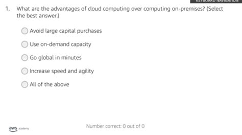 Aws Module 1 Knowledge Check Flashcards Quizlet