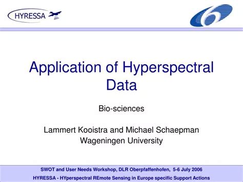ppt application of hyperspectral data powerpoint presentation free